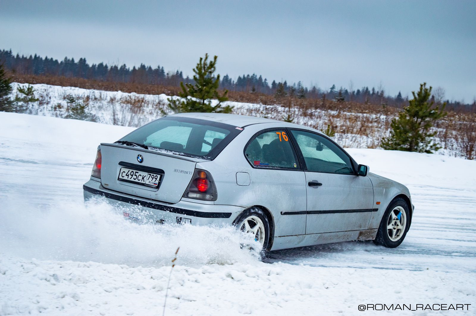 Зимние видео полноприводного компакта. — BMW 3 series Compact (E46/5 ...