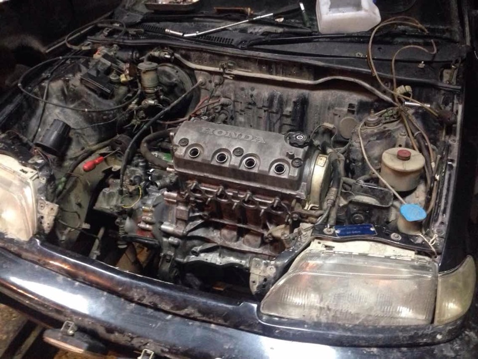ZC VTEC: Часть 5. Запихали двиг — Honda Civic Hatchback (4G), 2 л, 1990 ...