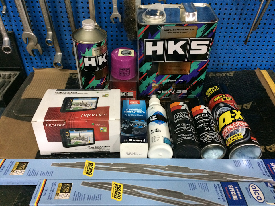 Замена масла HKS SUPER RACING 10W35 — Toyota Caldina (241), 2 л, 2002 ...