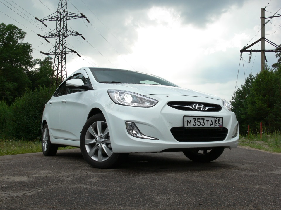 Дефлекторы на окна — Hyundai Solaris (1G), 1,6 л, 2013 года ...