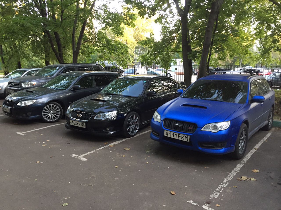 Примерка ноу хром решетки радиатора — Subaru B4 (BL), 2,2 л, 2008 года ...