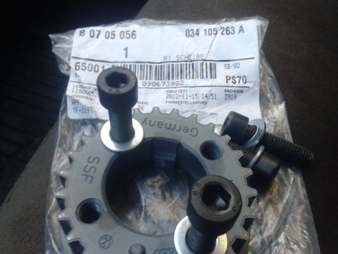 034105263A Шкив зубчатого ремня VAG | Запчасти на DRIVE2