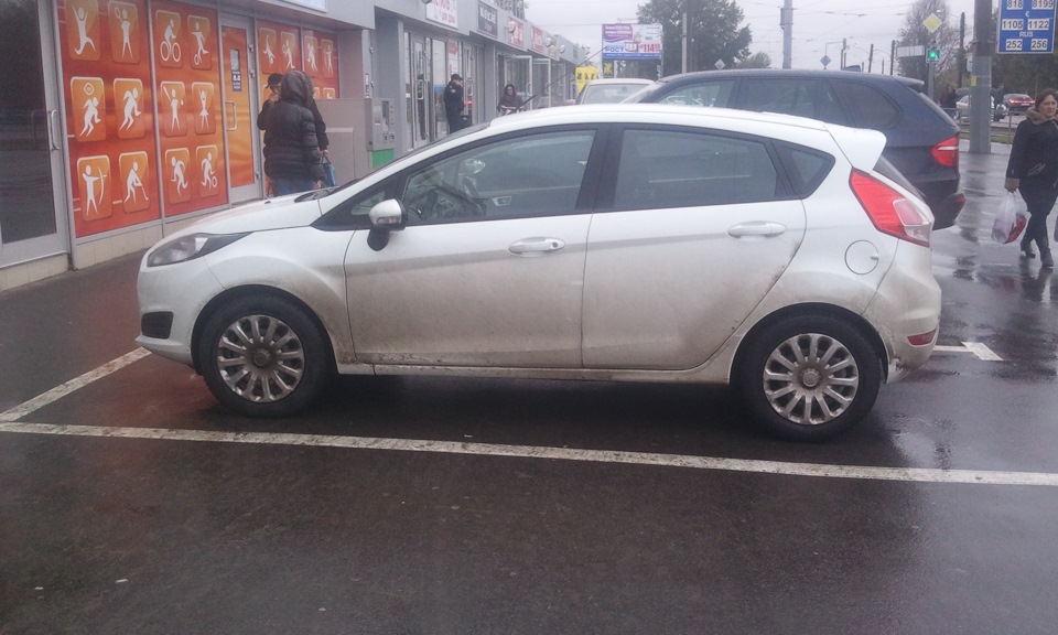 Установил зимние шины! — Ford Fiesta (Mk VI), 1,5 л, 2013 года | шины ...