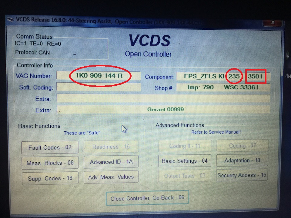 VAG CAN PRO, небольшая инструкция для чайников на примере замены ...