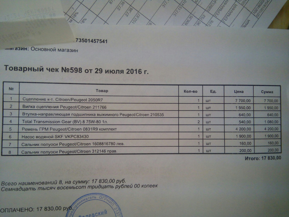 2050R7 Комплект сцепления Peugeot Citroen | Запчасти на DRIVE2