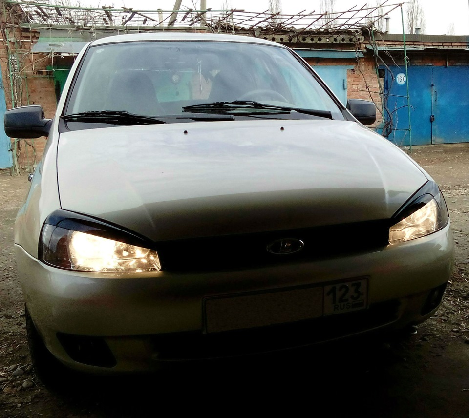 Реснички на фары — Lada Калина Хэтчбек (1G), 1,6 л, 2010 года ...