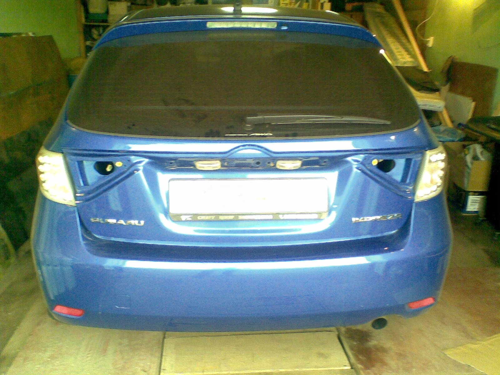 Шумка и задний молдинг — Subaru Impreza (GE/GH), 2 л, 2007 года ...