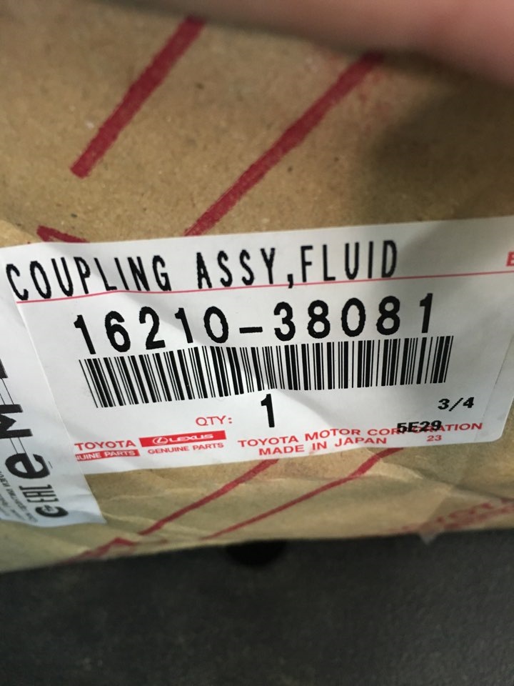 1621038081 Вискомуфта TOYOTA LEXUS | Запчасти на DRIVE2