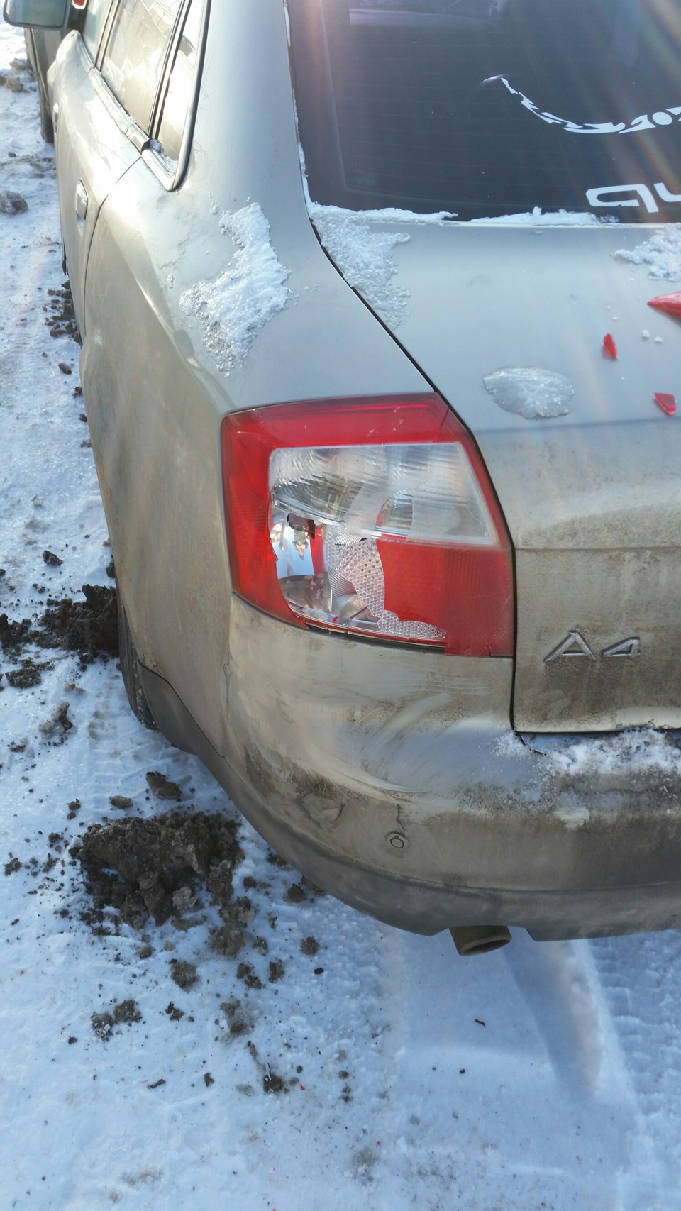 Дтп =( — Audi A4 (B6), 1,8 л, 2002 года | ДТП | DRIVE2