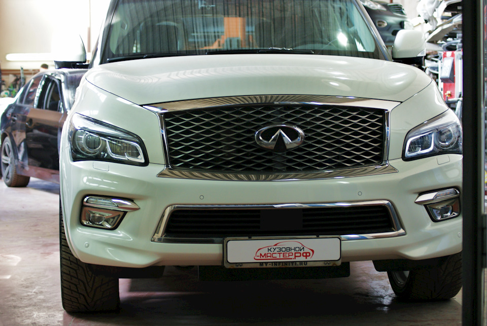 Локальное лечение Белуги-Альбиноса ( Инфинити QX80 ) — Кузовной-Мастер ...