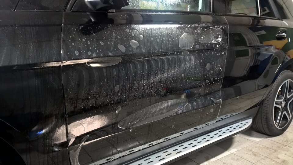 Профессиональная оклейка антигравийной пленкой MB GLE. Москва. Часть 2 ...