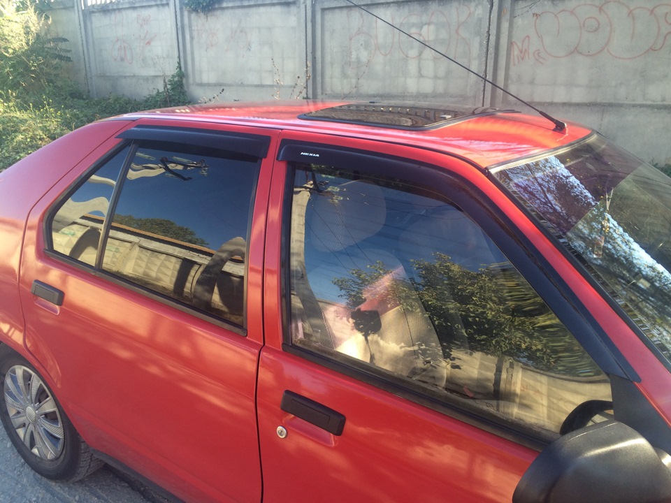 Установка дефлекторов от Daewoo Nexia — Renault 19, 1,4 л, 1989 года ...