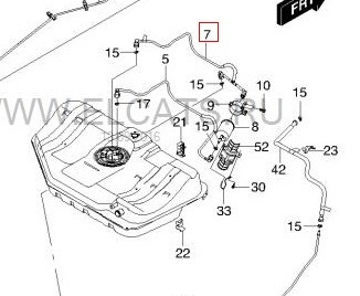 96553796 Трубка топливная к фильтру (перед) GM | Запчасти на DRIVE2