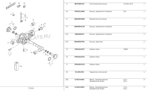 7P0525337F Сайлентблок подушки дифференциала VAG | Запчасти на DRIVE2