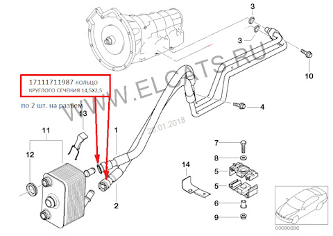 17111711987 Кольцо круглого сечения BMW | Запчасти на DRIVE2