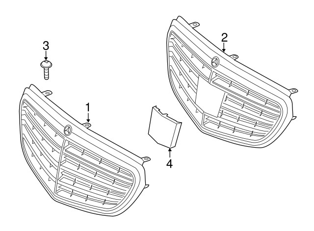 A2128801583 Решетка радиатора Mercedes | Запчасти на DRIVE2