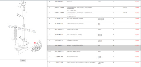 6R0511533A Защита от ударов кам VAG | Запчасти на DRIVE2