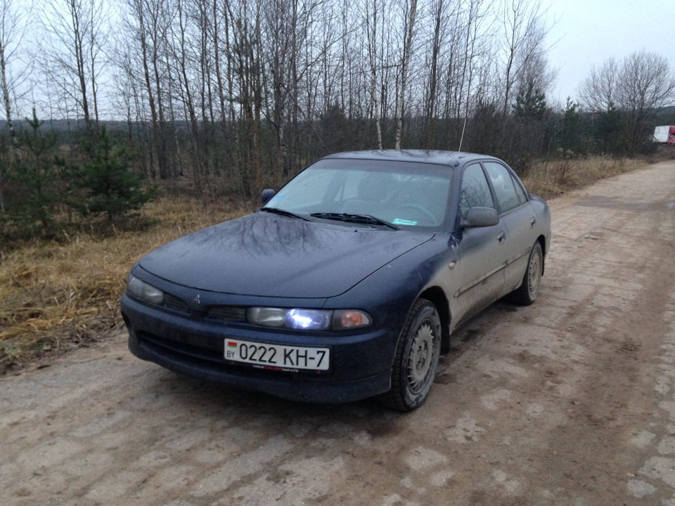 После съемок))) — Mitsubishi Galant (7G), 1,8 л, 1996 года | мойка | DRIVE2