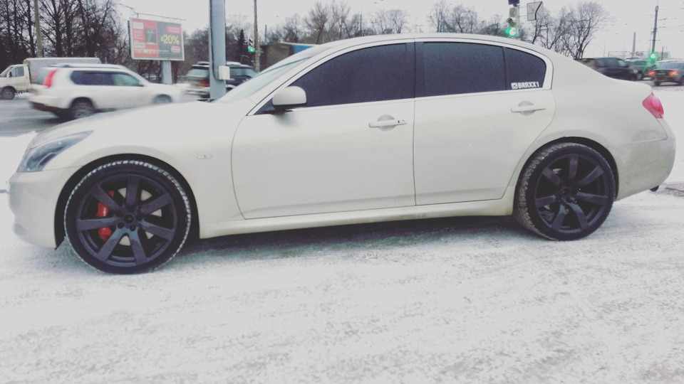 Диски Rays Nissan GTR) — Infiniti G35 Sedan (V36), 3,5 л, 2008 года ...