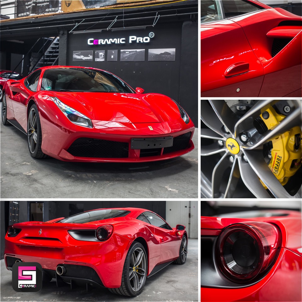 Ferrari 488 GTB защищен нанокерамикой Ceramic Pro — CeramicPro на DRIVE2