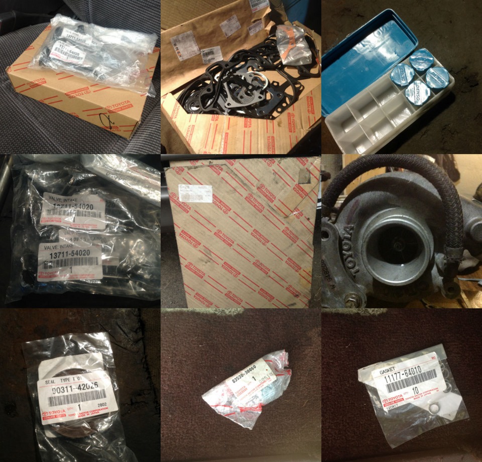 Полный ремонт двигателя — Toyota HiAce (H100), 2,5 л, 1992 года ...