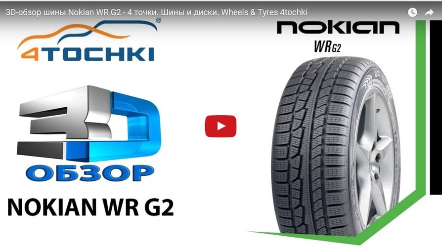 3D-обзор шины Nokian WR G2 — 4точки на DRIVE2