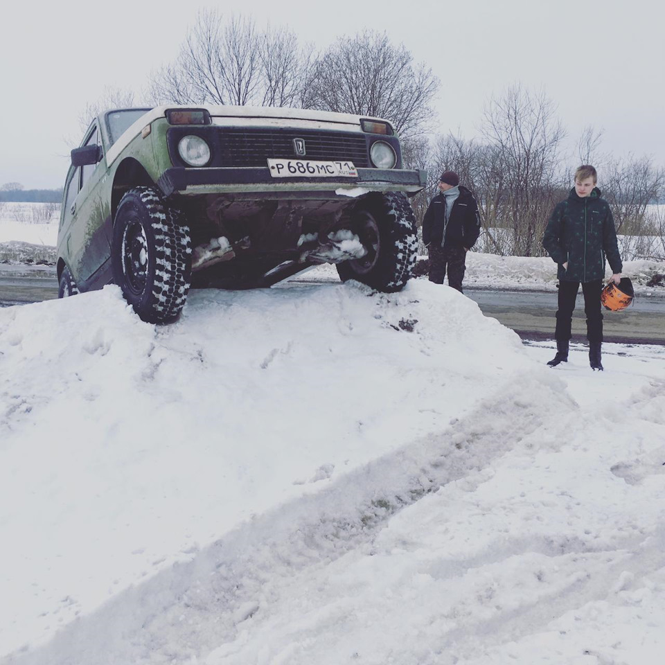 Пробный выезд. Испытание заварки и резанной камы и 502 — Lada 4x4 3D, 1 ...