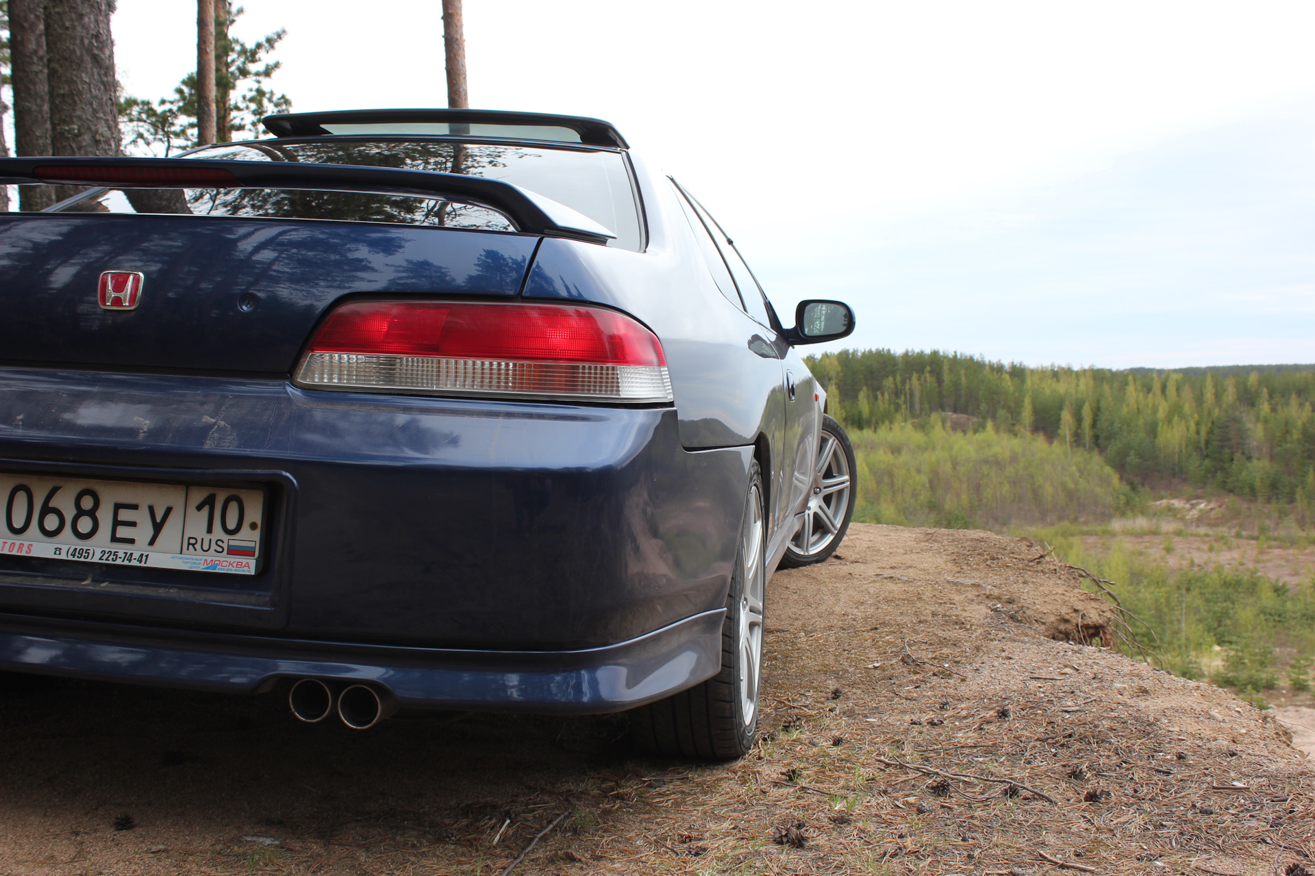 Сток выхлоп. — Honda Prelude (BB5/BB6/BB7/BB8/BB9), 2 л, 1997 года ...