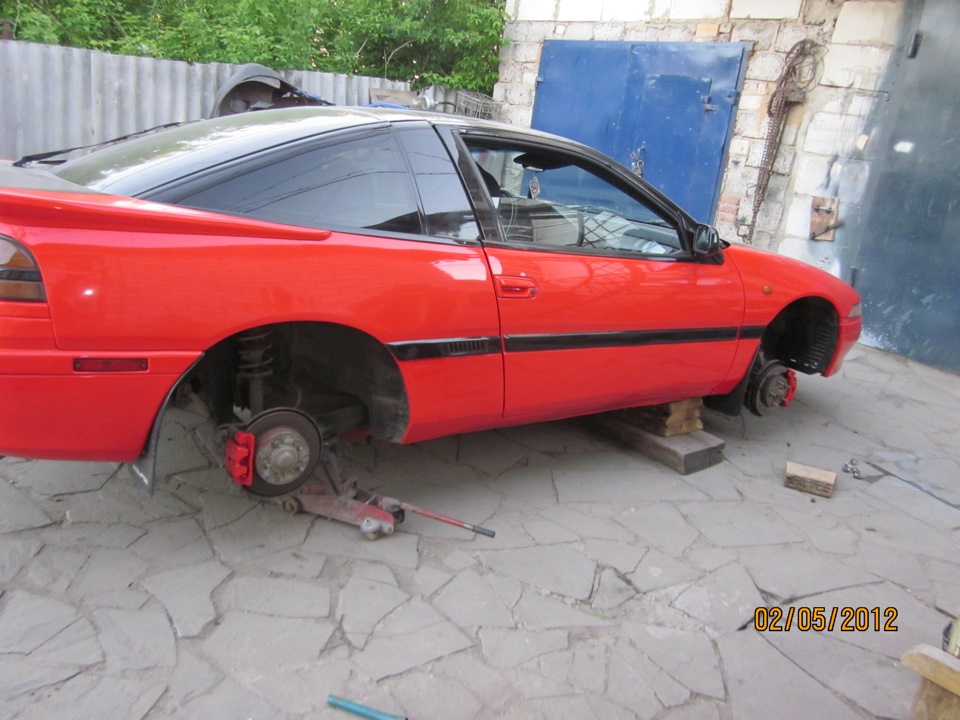 №3 Покраска суппортов — Mitsubishi Eclipse (1G), 2 л, 1994 года ...