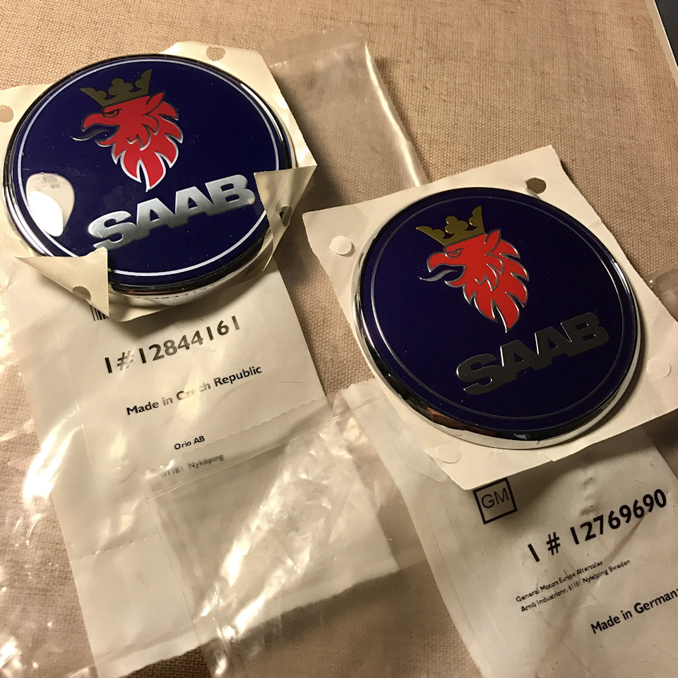 12769690 SAAB Emblem — Rear (Trunk) — Genuine SAAB SAAB | Запчасти на ...