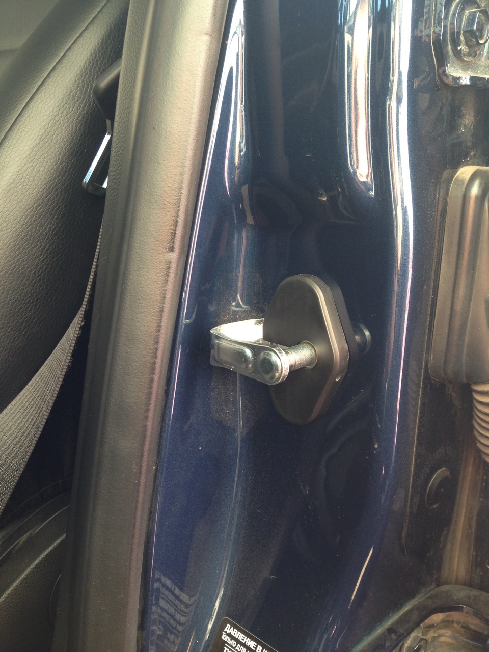 Накладки на петли дверей — Chevrolet Cruze (1G), 1,8 л, 2012 года ...