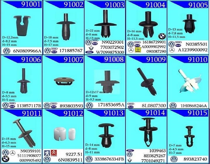 Все о клипсах используемых в Audi/VW/Seat/Skoda — Audi A6 (C5), 2,4 л ...