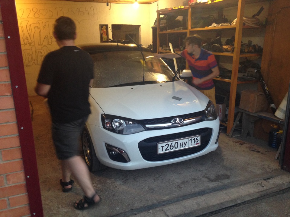 Тонировка в круг)) — Lada Калина Хэтчбек (2G), 1,6 л, 2013 года ...