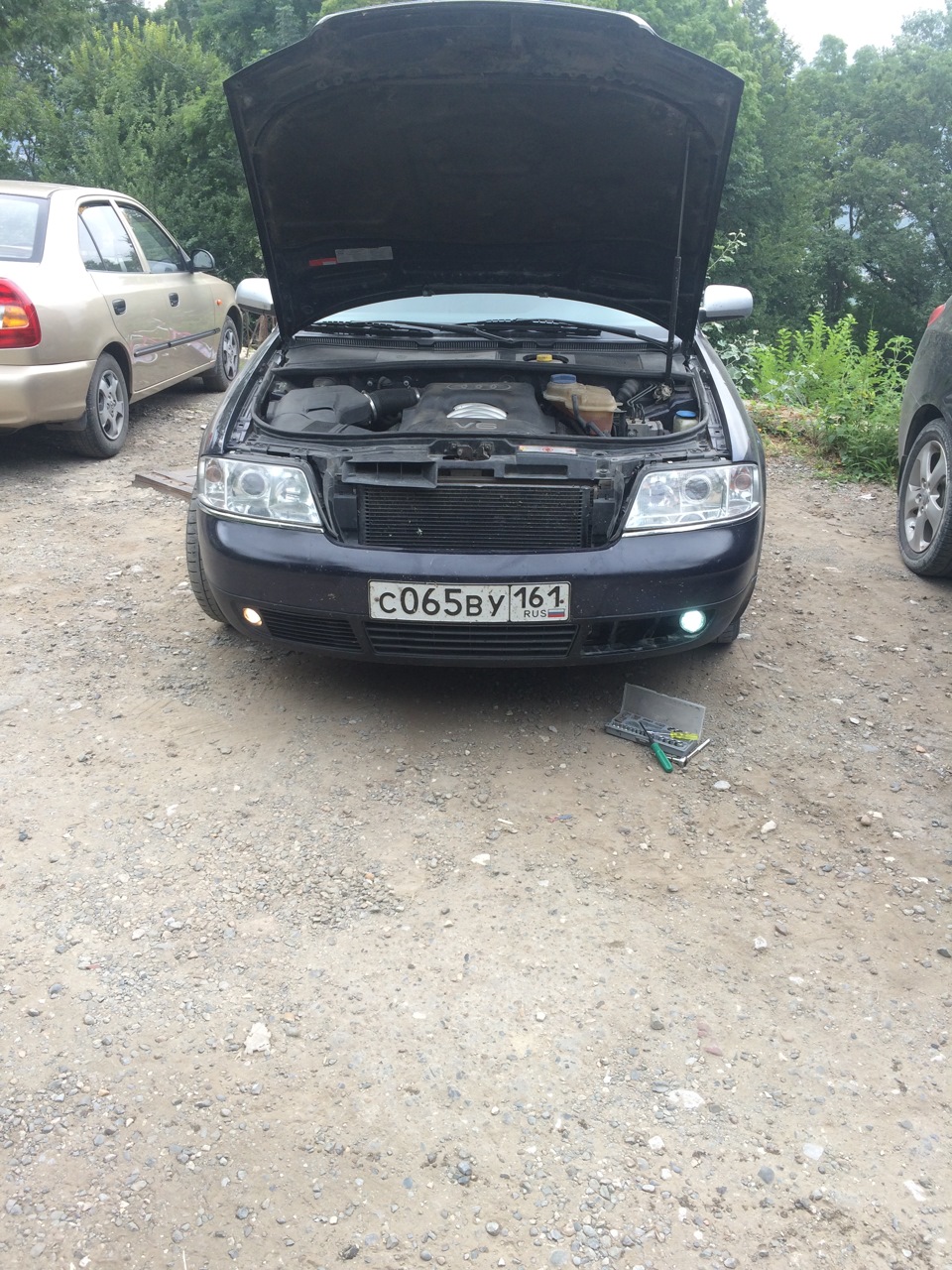 Ксенон в птф и задняя птф (бленда) рестайлинг — Audi A6 (C5), 2,4 л ...