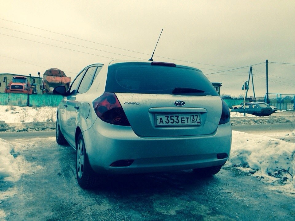 тонировка стопарей — KIA Ceed (1G), 1,4 л, 2007 года | стайлинг | DRIVE2