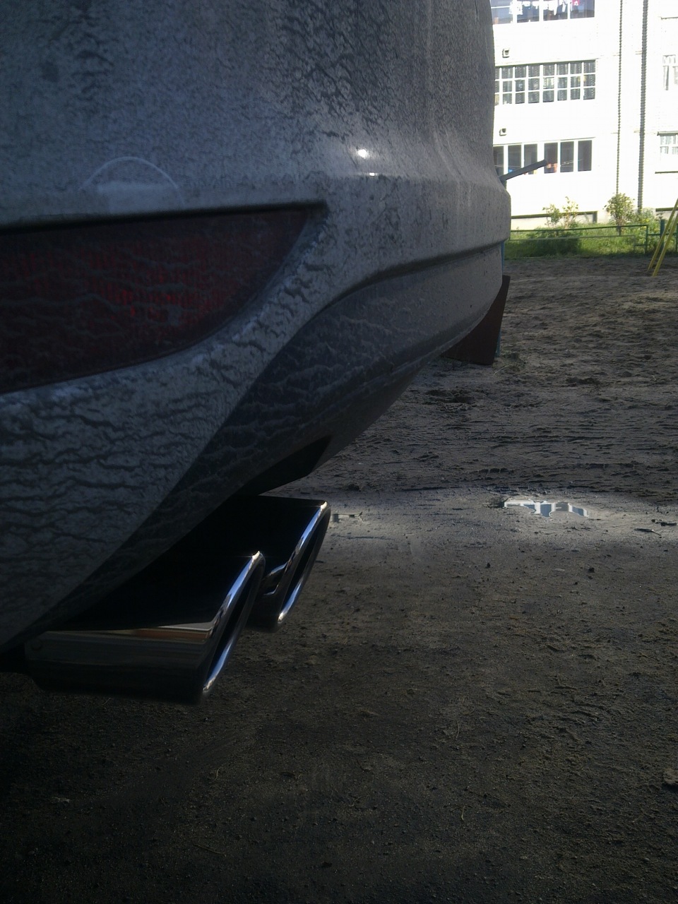 Насадка на выхлопную трубу — Volkswagen Jetta VI, 1,4 л, 2012 года ...