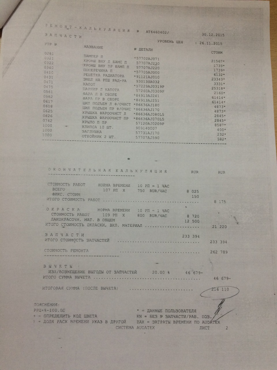 57705AJ000 SEMA USE ONLY SUBARU | Запчасти на DRIVE2