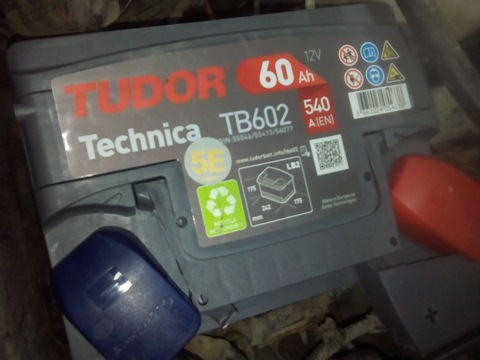 TB602 Аккумулятор TUDOR Technica 60 А/ч ОБР. 242x175x175 EN 540 TUDOR | Запчасти на DRIVE2