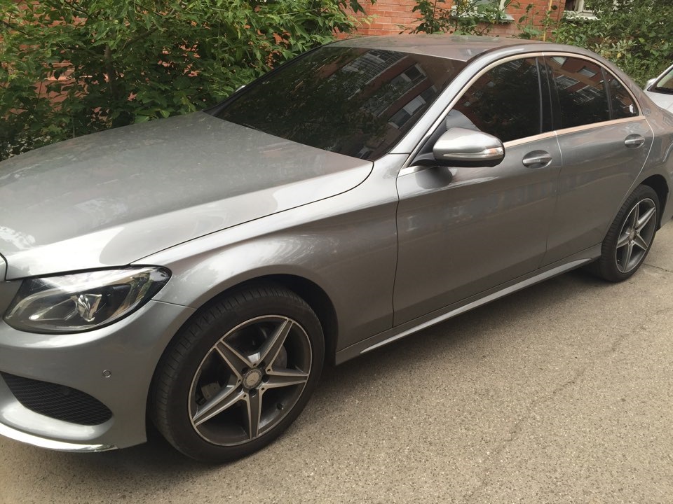 Еще фото тонировки — Mercedes-Benz C-Class (W205), 1,6 л, 2014 года | просто так | DRIVE2