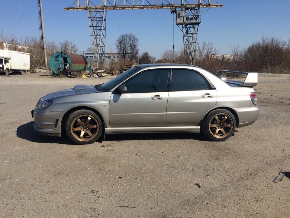 Side skirt — Subaru Impreza (GD/GG), 2 л, 2007 года | стайлинг | DRIVE2