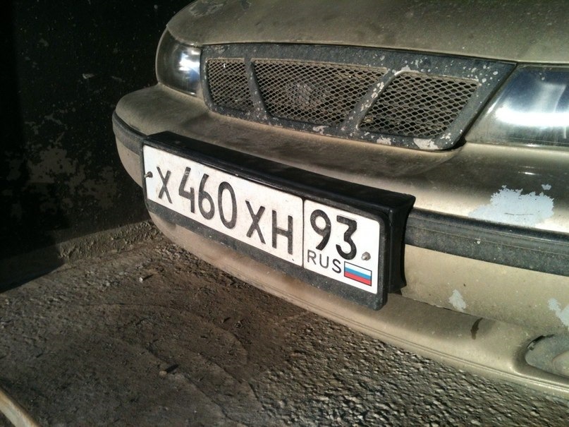 Площадка под номерной знак — Daewoo Nexia (2G), 1,5 л, 2006 года ...