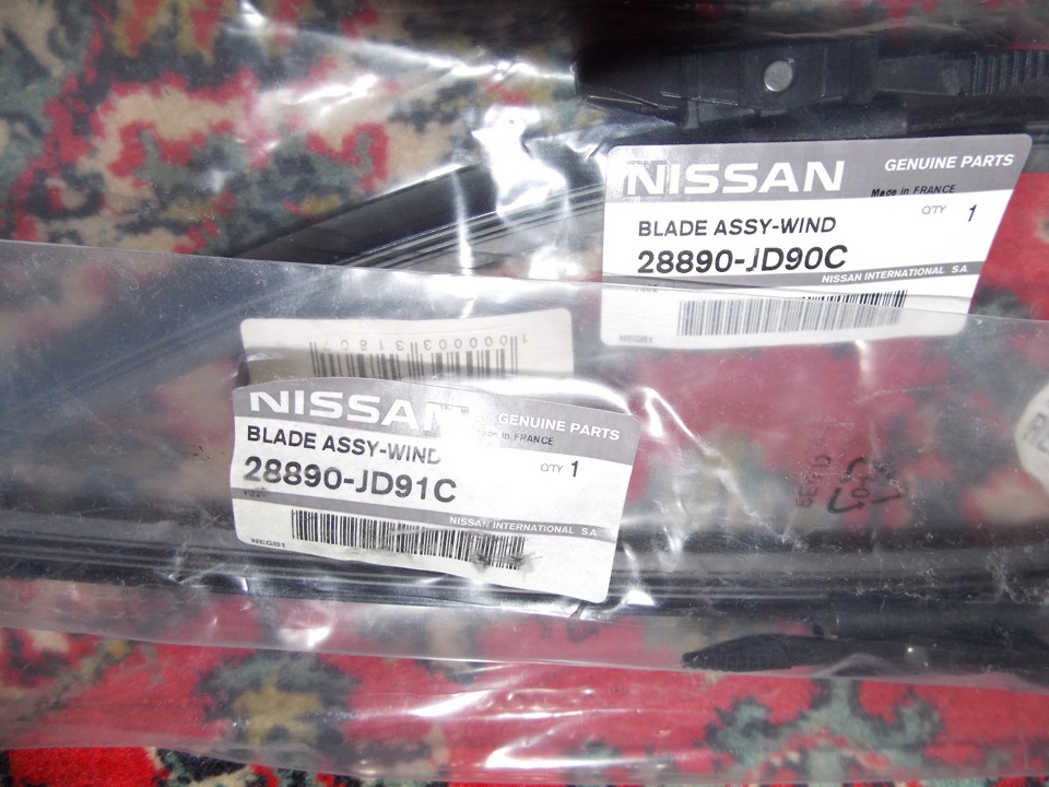 Щётки стеклоочистителя — Nissan Qashqai (1G), 2 л, 2008 года | запчасти ...