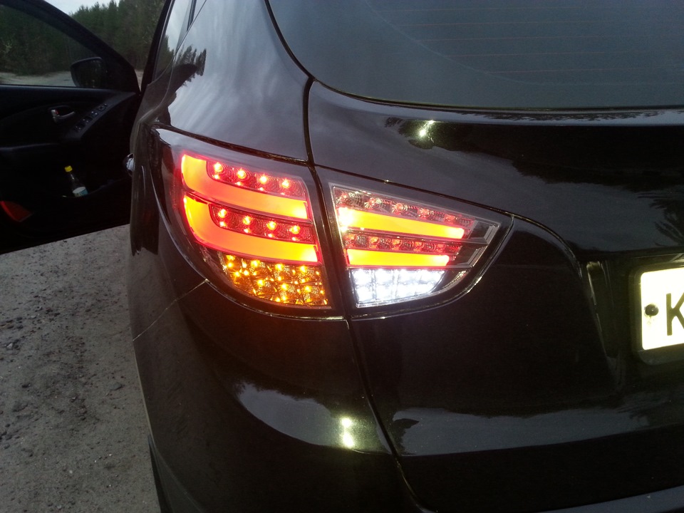 задние фонари LED. обLEDинение продолжается… — Hyundai ix35, 2 л, 2012 ...