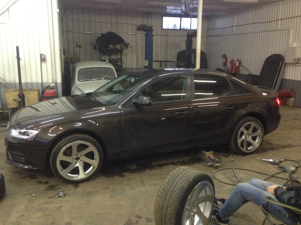 Примерка 3sdm 0.06 r19 — Audi A4 (B8), 1,8 л, 2013 года | колёсные ...