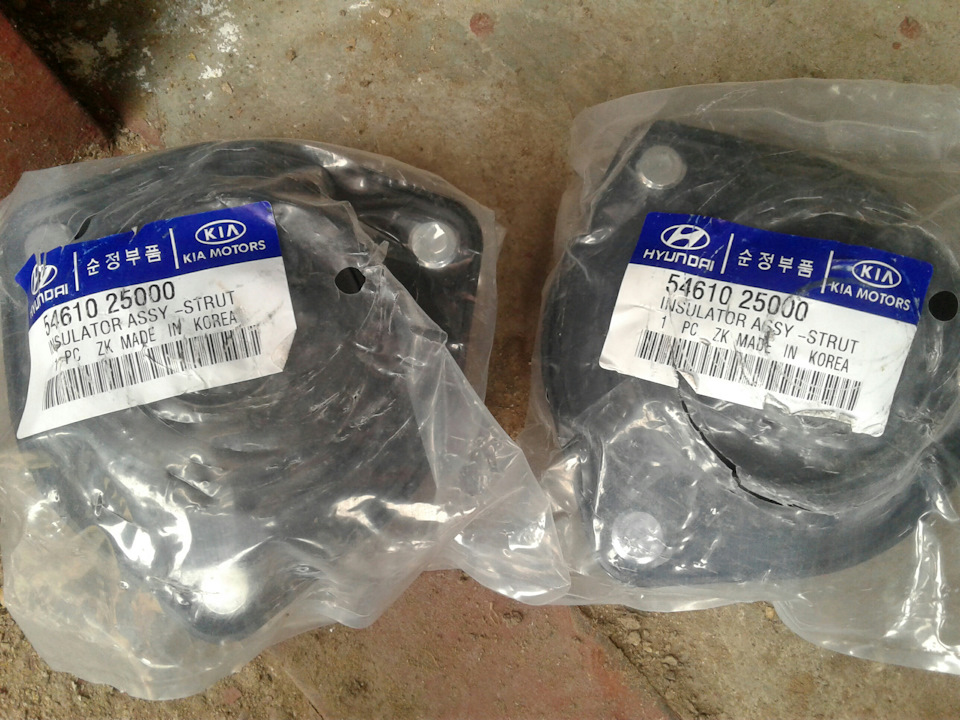 Замена передних опорников и стойки стабилизатора — Hyundai Accent (2G ...