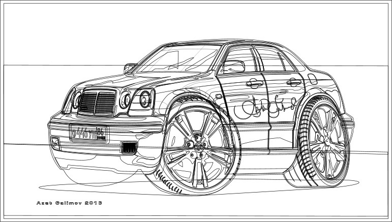 Шарж на Танка или обо всём по немногу. — Toyota Progres, 2,5 л, 1998 года | фотография | DRIVE2