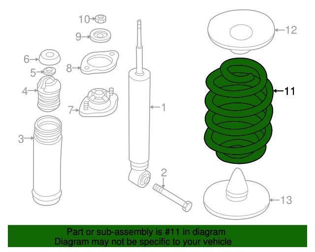 33536750758 Бочкообразная пружина задняя BMW | Запчасти на DRIVE2