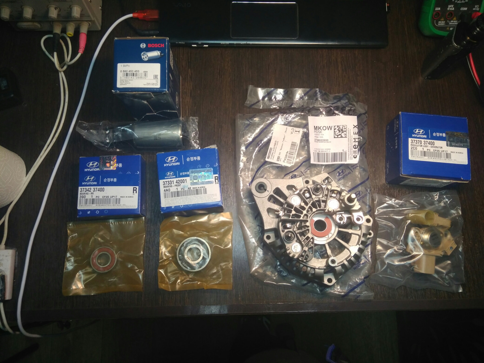 ТО генератора и бензонасос — Hyundai Santa Fe (1G), 2,7 л., 2004 года ...