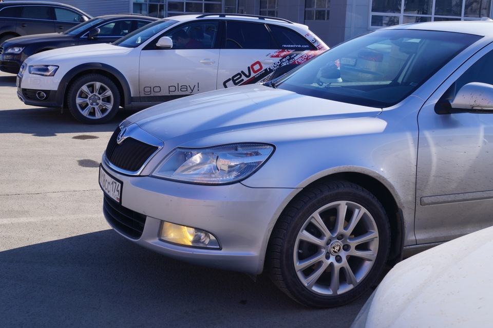 Racelogic 0-100 и прощание с зимней резиной — Skoda Octavia A5 Mk2, 1,8 ...