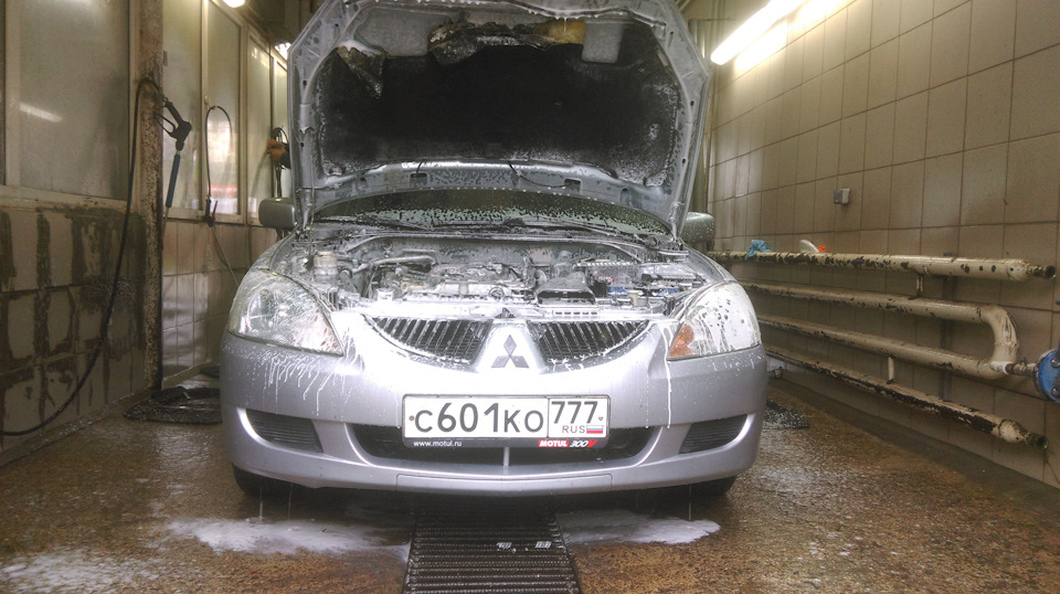 Последствия мойки двигателя — Mitsubishi Lancer IX, 1,6 л, 2005 года ...